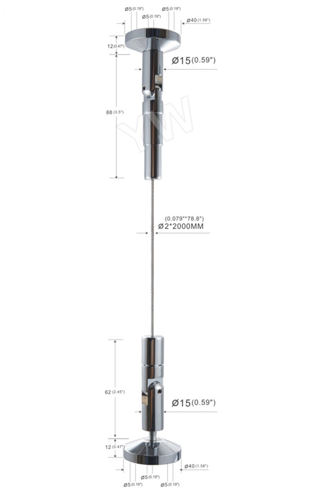 Stainless Steel Wire Art Hanging Systems For Business Window Displays