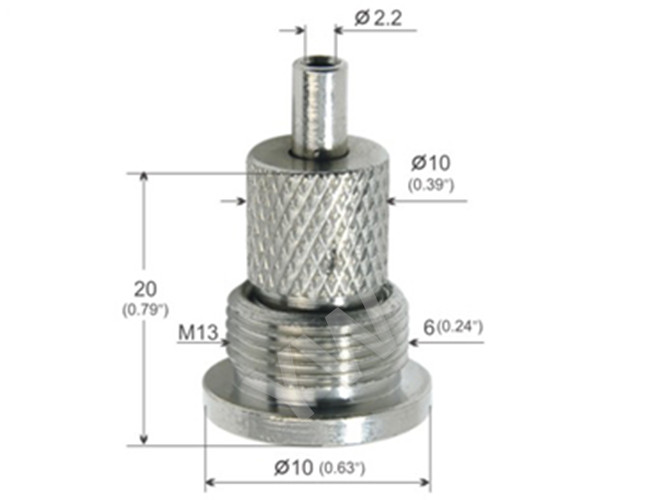 Mini Lock Cable Grippers Nickel Plated Brass Material With a Base