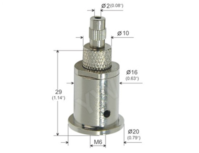 Security Cap Lock Cable Grippers , Brass Material Shelving Support