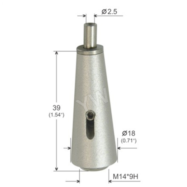 Cone Shaped Lock Cable Grippers Satin Plated Brass Material Gripper