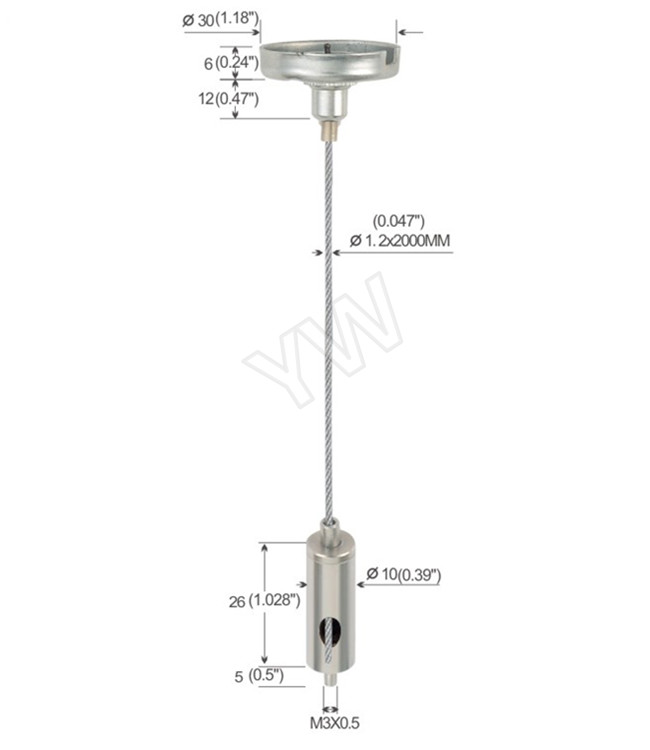 Wire Length Adjustable Cable Grippers Wire Hanging System For Suspension