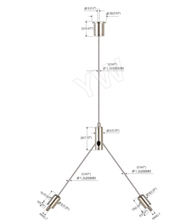 Height Adjustable Wire Hanging Kit Setting And Adjustable Without ...