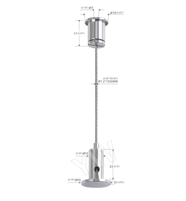 Adjustable Cable Hangers / Suspended Lighting Systems For Various Flat ...