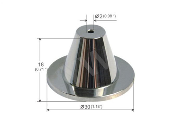 Chrome Finished Ceiling Cable Hanging System Brass Ceiling Mounting Base