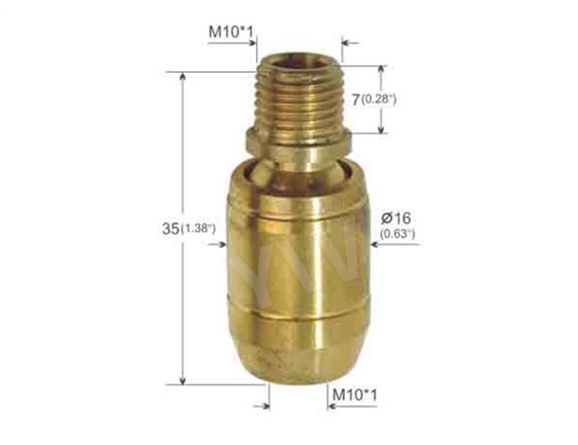 Commercial Lighting Raw Brass Universal Joint Custom Color Plated With ...