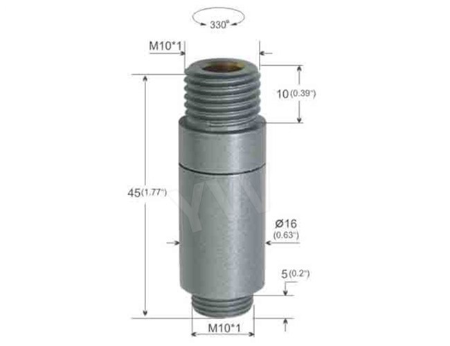 Satin Color Lamp Swivel Joint / Adjustable Lamp Parts For Track Light