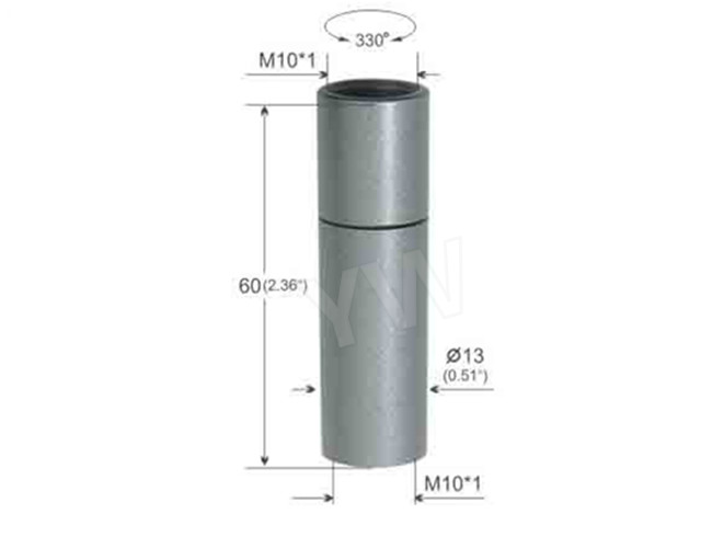 Satin Color Lamp Swivel Joint / Adjustable Lamp Parts For Track Light