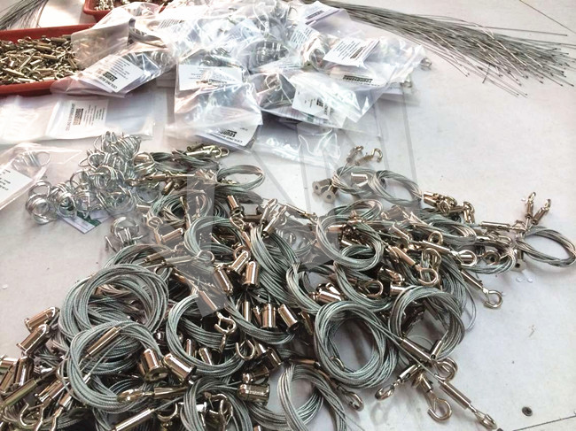 Acoustic Panels String Light Suspension Kit With Spiral Anchors ...