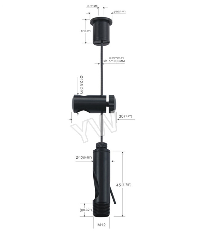 Power Feed Steel Wire Hanging Systems With Cable Holder Applied Linear ...