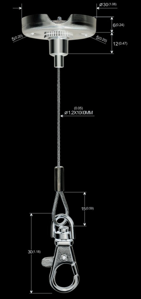 Adjustable Height Wire Suspension Hanging Kit Flexible For 400 X 400 ...