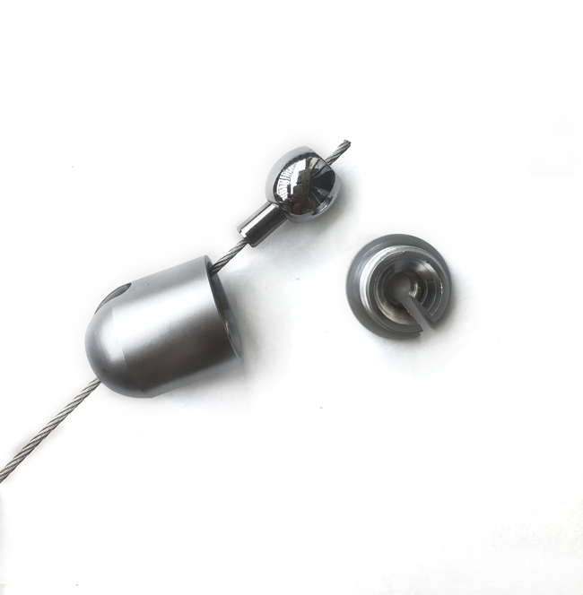 Satin Anodized Silver Swivel Slop Wall Adjustable Cable Grippers For ...