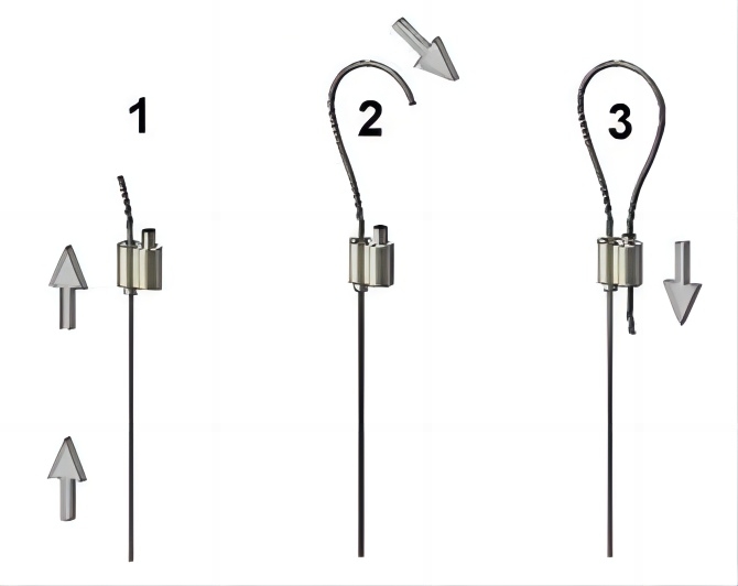 Loop Maker Aluminum Large Cable Gripper Two Way For 2.0mm Wire Rope Sling
