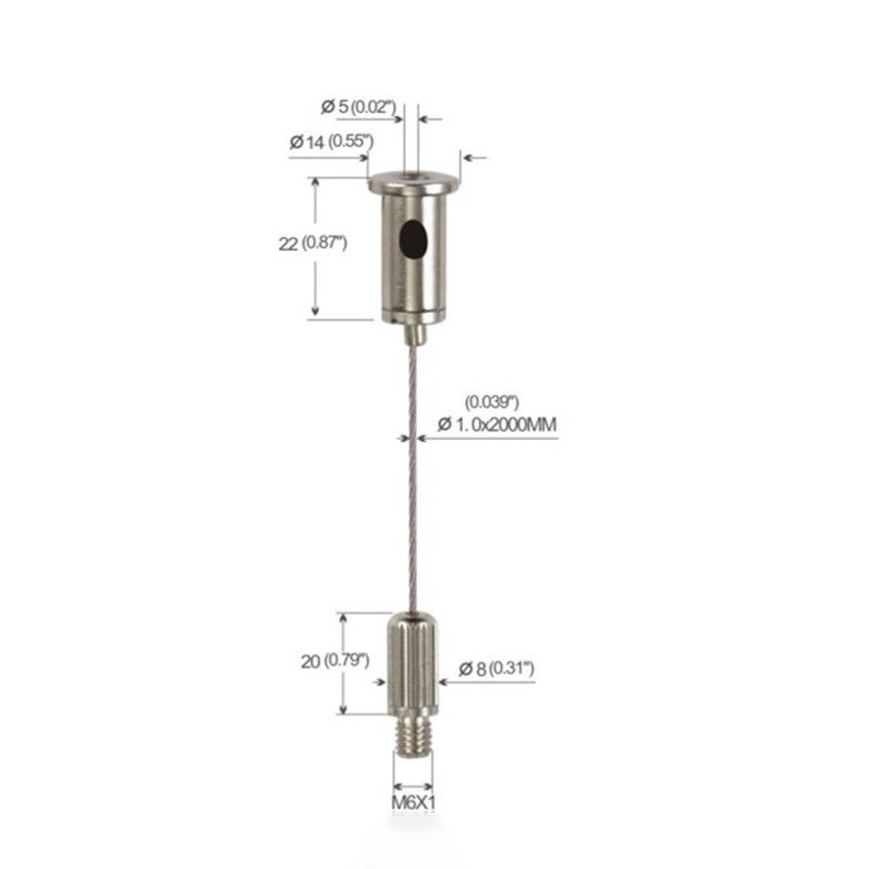 Led Linear Lights Brass Suspension Kits With Threaded Studs Multiple ...