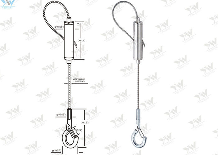 Wire Cable Art Hanging Systems Customize Color Applied Picture Suspending