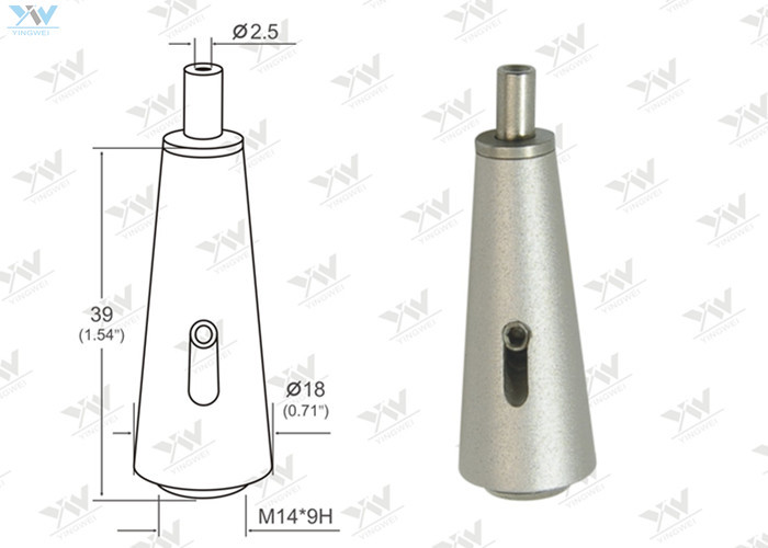 Cone Shaped Lock Cable Grippers Satin Plated Brass Material Gripper