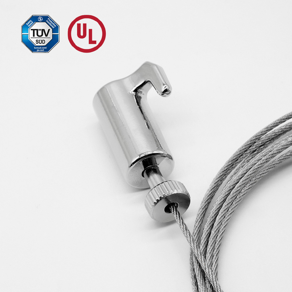 Adjustable Hooked Cable Gripper For Picture / Artwork Display With ...