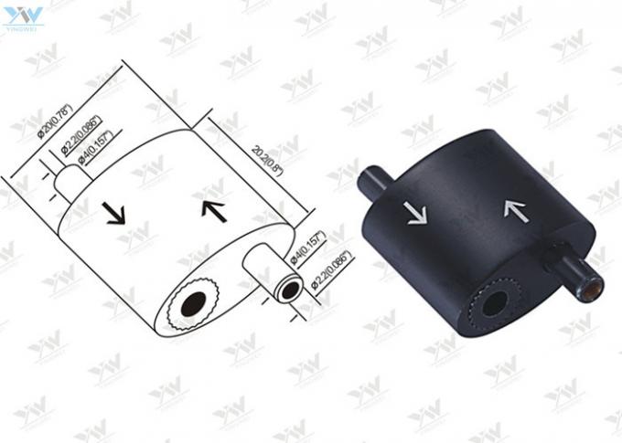 Black Color Loop Cable Gripper Aluminum Dual Wire For 1.5mm Rope Hanging